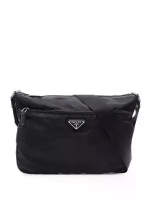 Prada 2010s Vela Shoulder Bag - Black