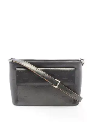 LOUIS VUITTON 2002 Monogram Mat Alston Shoulder Bag - Black