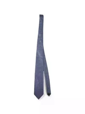 Pal Zileri Geometric-pattern Tie - Blue