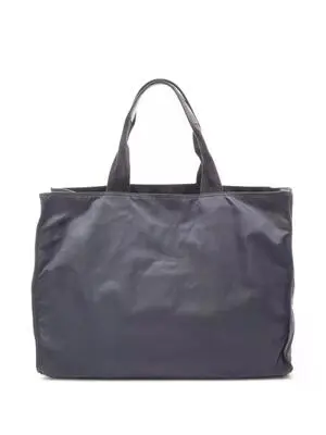 Prada Saffiano Leather Tote Bag - Blue