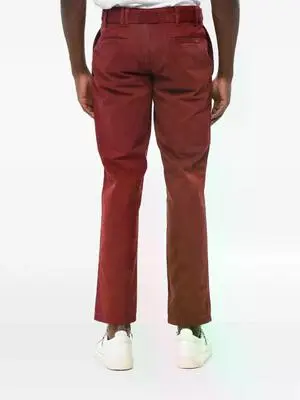 Off-White Belted Logo Print Trousers