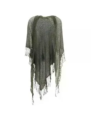 MIRROR IN THE SKY Nimbus Fringed Scarf - Green