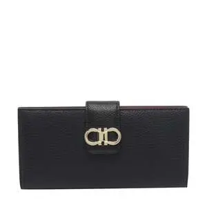 FERRAGAMO Continental Wallet - Black