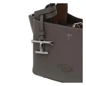 TOD'S Micro Leather Handbag With T Timeless Pendant