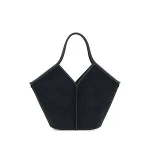 Hereu Tote Bag With Leather Trim - Black