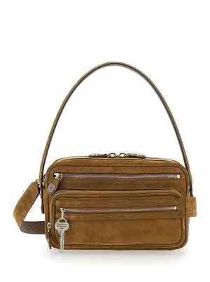 Acne Studios Suede Crossbody Bag - Multicolor