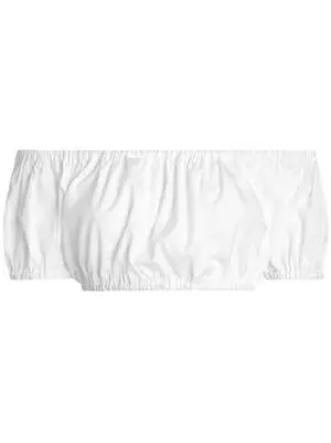 Dolce & Gabbana Ruched Cropped Top