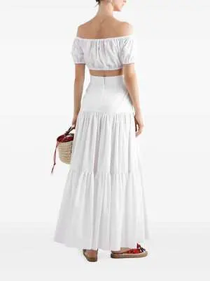 Dolce & Gabbana Ruched Cropped Top