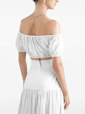 Dolce & Gabbana Ruched Cropped Top
