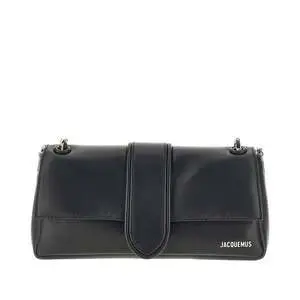 Jacquemus Bambino Chaîne' Nappa Leather Bag - Black