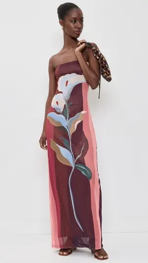 DRESS TO Brisa Strapless Maxi Dress