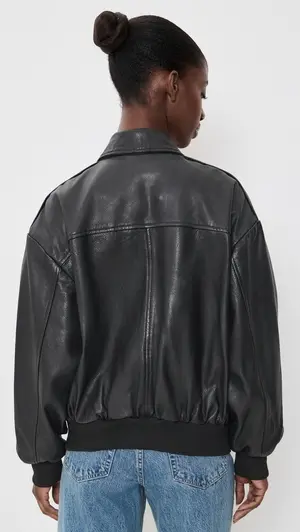 LAMARQUE Trevanna Leather Bomber Jacket