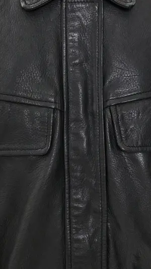 LAMARQUE Trevanna Leather Bomber Jacket