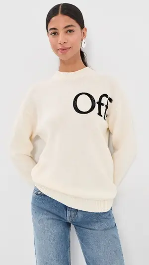 Off-White Bookish Shared Knit Crew Pullover