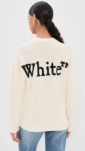 Off-White Bookish Shared Knit Crew Pullover