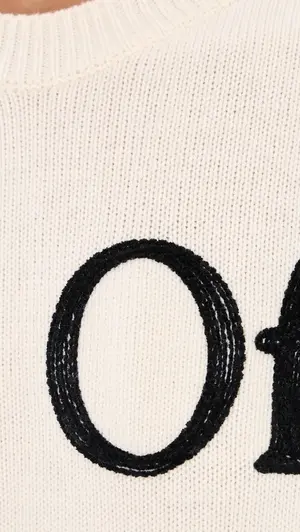 Off-White Bookish Shared Knit Crew Pullover