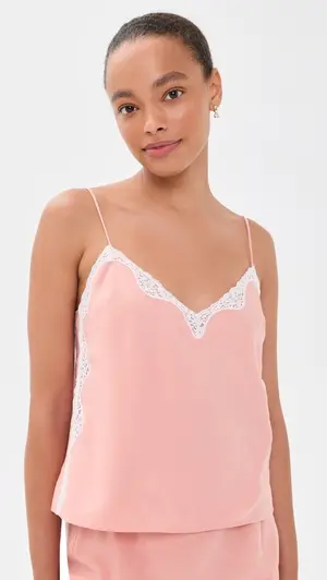 Posse Tabitha Cami With Lace Trim