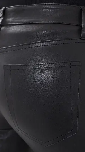 FRAME Leather Cigarette Pants