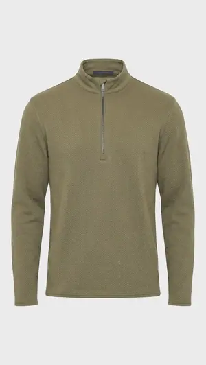 Greyson Troy Textured Fleece Quarter Zip
