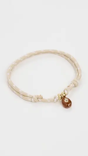 LACEY RYAN Cannes Anklet With White Topaz