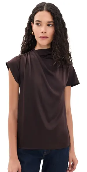 Staud Davina Silk Top