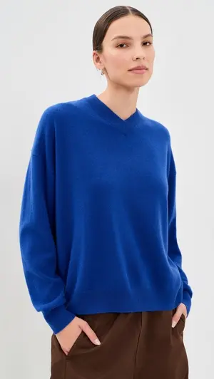 Staud Spencer Cashmere V-neck Sweater