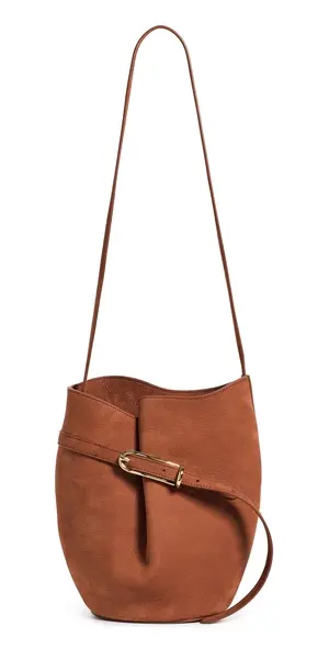 LIFFNER Belted Bucket Bag - Rust Gold Hardware