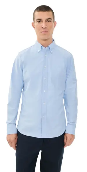 Reigning Champ Cotton Oxford Windsor Standard Shirt - Light Blue