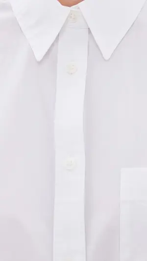 Faherty Brand Coastal Poplin Oversized Shirt