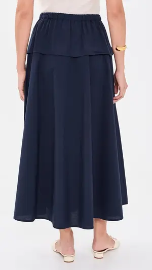 Polo Ralph Lauren Cotton Canvas Midi Skirt
