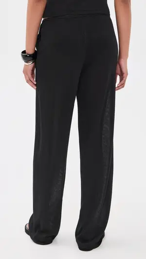 Lioness Femme Metallic Knit Wide Leg Trousers