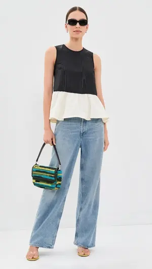 SIMONMILLER Iris Moire Top