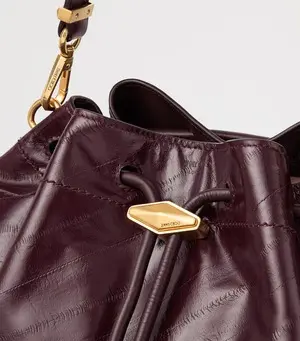 JIMMY CHOO Leather Bon Bon Shoulder Bag