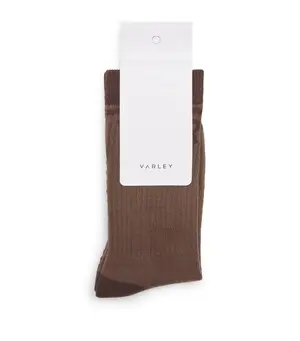 Varley Kendrick Grip Socks - Brown