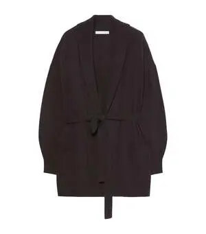 MARINA RINALDI Cashmere Tie-belt Cardigan
