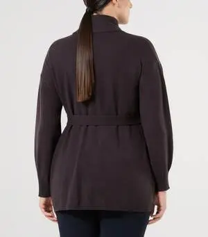 Marina Rinaldi Cashmere Tie-belt Cardigan