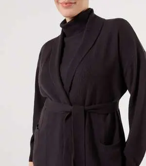 Marina Rinaldi Cashmere Tie-belt Cardigan