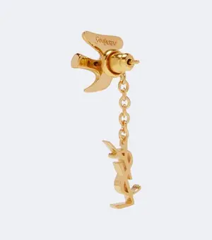Saint Laurent Cassandre Brass Earrings