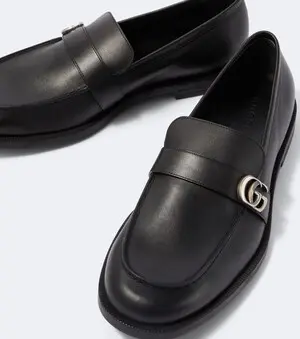 Gucci Double G Leather Loafers