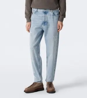 Brunello Cucinelli Distressed Straight Jeans