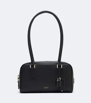 TOM FORD Strain Mini Leather Shoulder Bag - Black