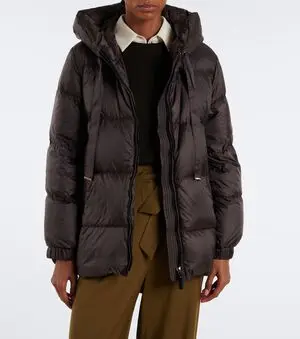 Max Mara Quilted Down Jacket - Brown