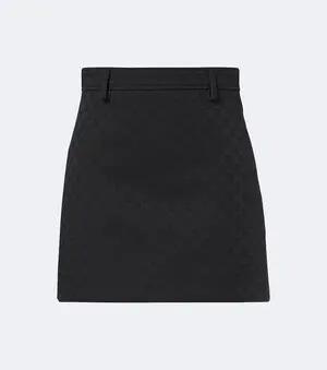 Gucci Gg Miniskirt - Black