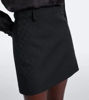 Gucci Gg Monogram Mini Skirt