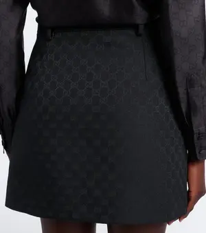 Gucci Gg Monogram Mini Skirt