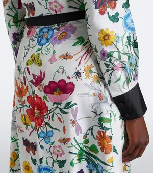 Gucci Flora Silk Twill Culottes