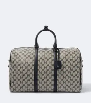 Gucci Essence Medium Gg Canvas Duffle Bag - Blue