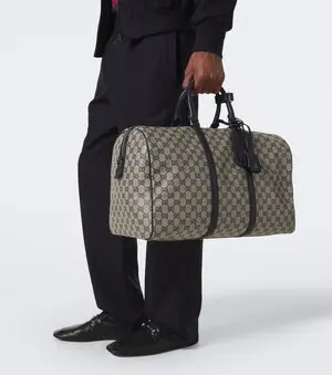 Gucci Essence Medium Gg Canvas Duffle Bag