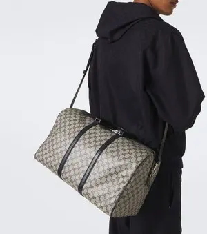 Gucci Essence Medium Gg Canvas Duffle Bag