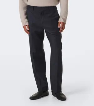 Agnona Wool Straight Pants
